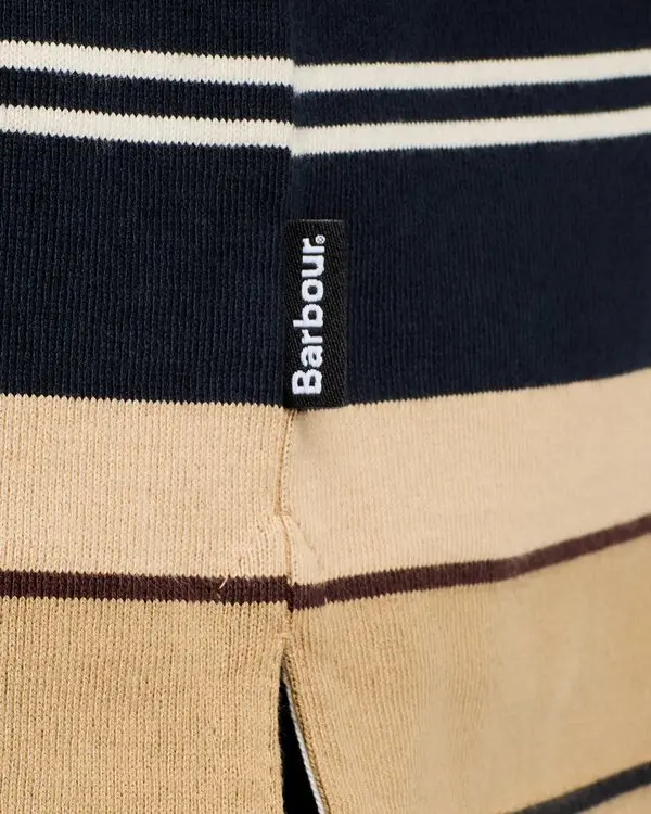 Barbour Tartan Stripe Cotton Rugby Shirt
