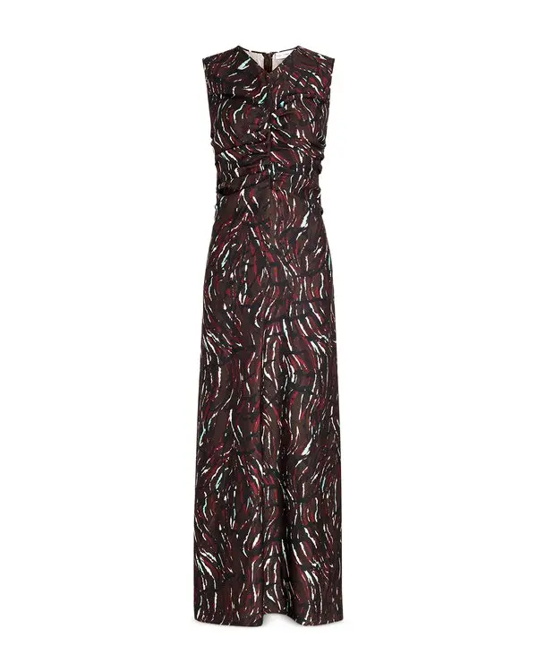 Proenza Schouler White Label Printed V-neck Maxi Dress