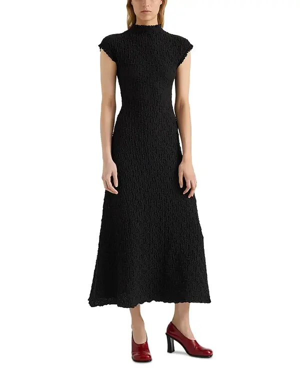 Proenza Schouler White Label Cleo Textured Maxi Dress - Black