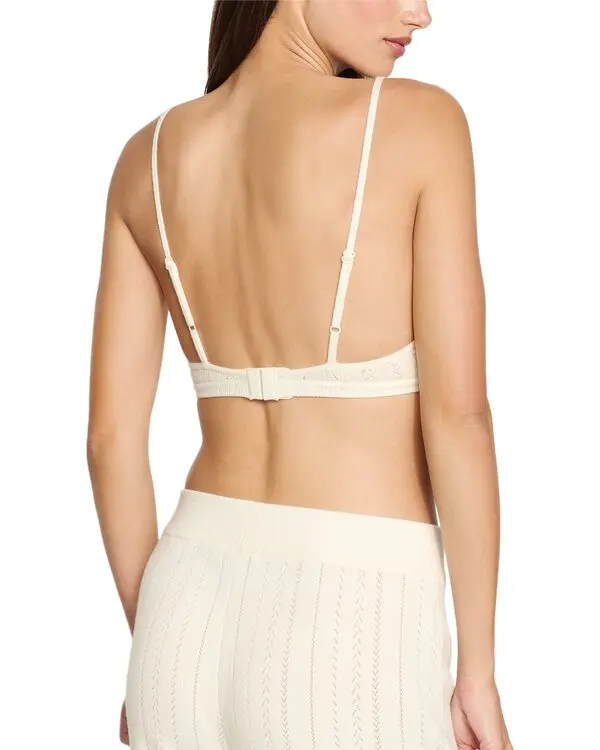 Eberjey Pointelle Sweater Bralette