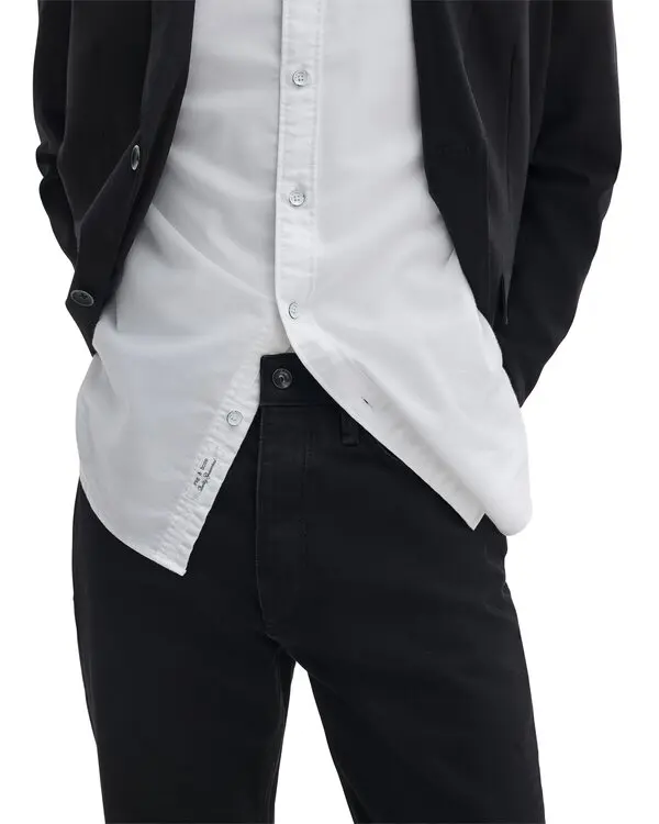 Rag & Bone Authentic Stretch Cotton Blend Straight Fit Jeans