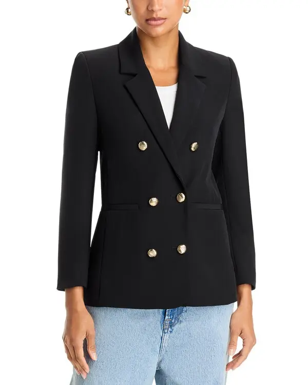 Generation Love Leighton Crepe Blazer With Notched Lapel And Button Detail