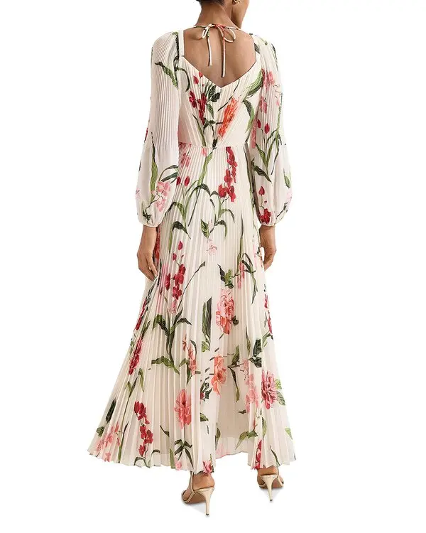 PHASE EIGHT Reanna Pleated Maxi Dress With Floral Print