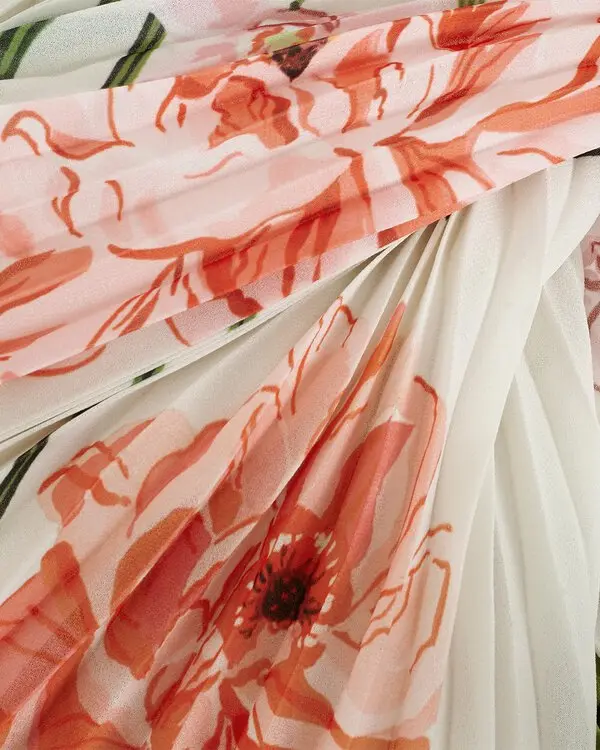 PHASE EIGHT Reanna Pleated Maxi Dress With Floral Print