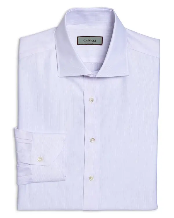 Canali Vertical Weave Dress Shirt - Light Purple