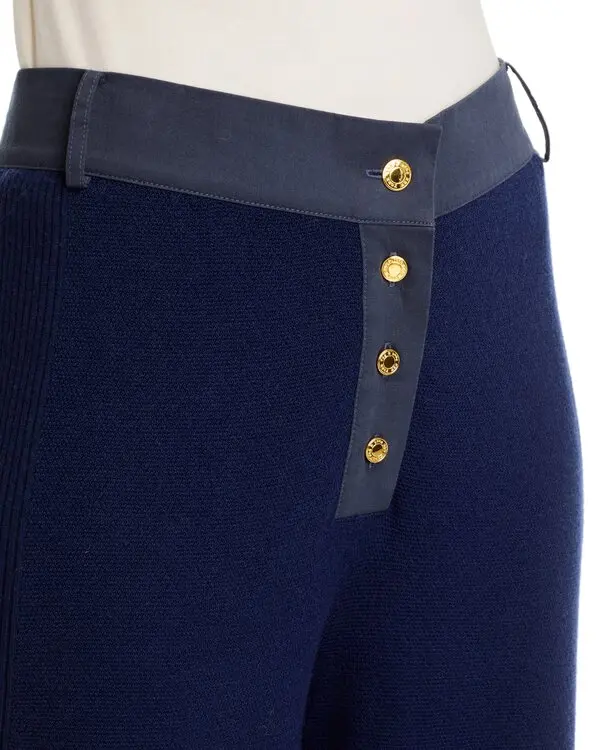 Rag & Bone Wool Stretch Wide Leg Pants