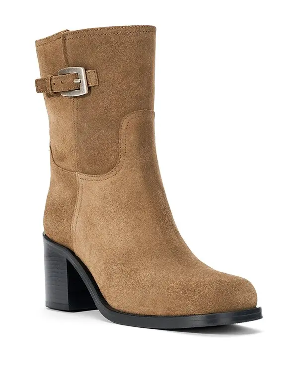 Staud Brooklyn Buckled Ankle Boots - Husk