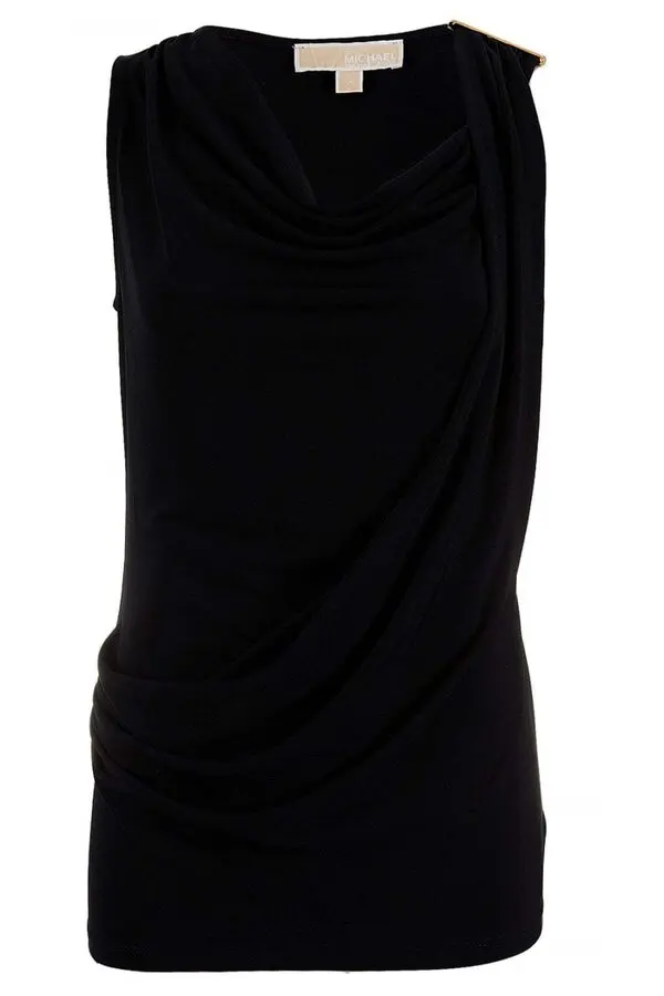 Michael Kors Sleeveless Draped Mini Dress