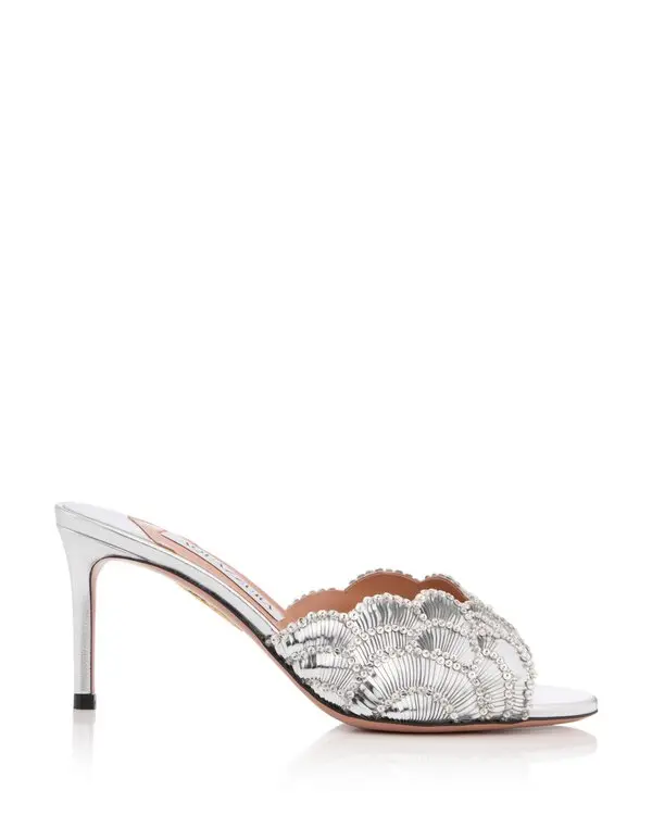 AQUAZZURA Ce Soir Pointed Mule Pumps