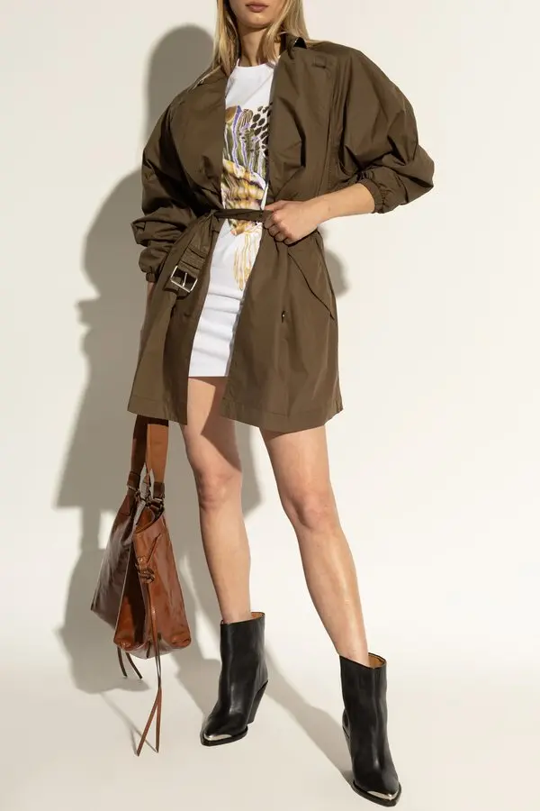 Isabel Marant Étoile Graphic Print Cotton Mini Dress