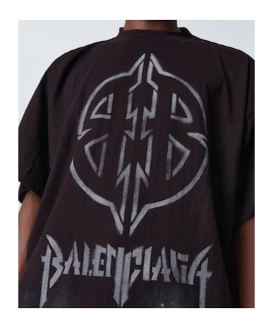 Balenciaga Metal Bb Cotton Jersey T-shirt