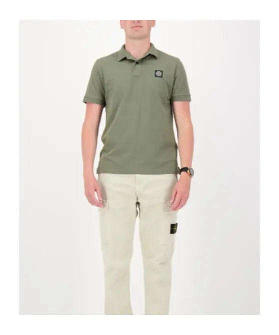 Stone Island Logo Patch Polo Shirt