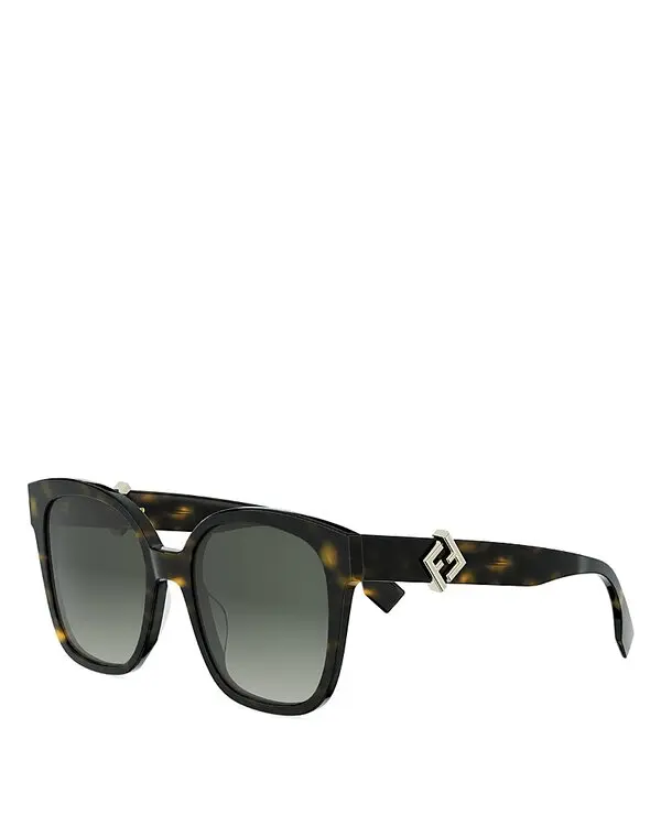 Fendi Ff Diamonds Square Sunglasses, 55mm