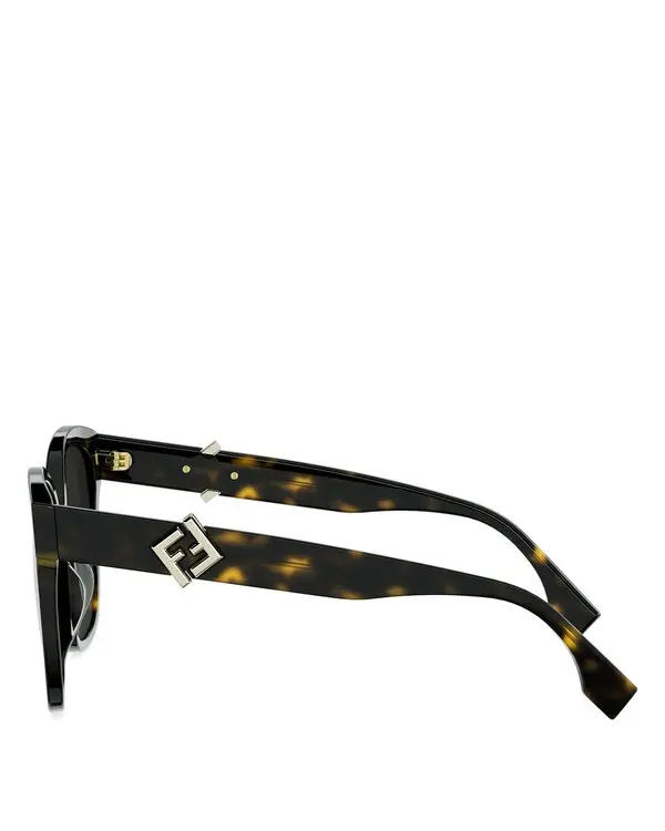 Fendi Ff Diamonds Square Sunglasses, 55mm