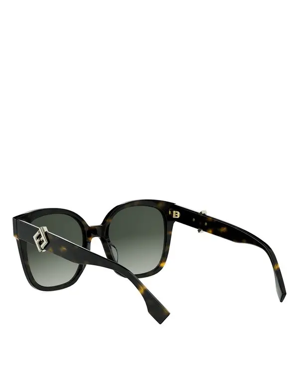 Fendi Ff Diamonds Square Sunglasses, 55mm