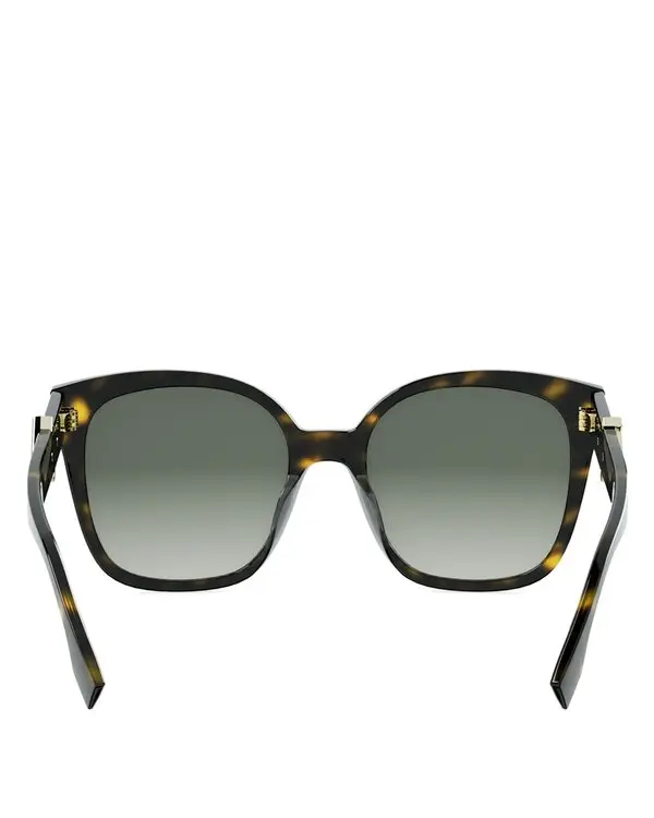Fendi Ff Diamonds Square Sunglasses, 55mm