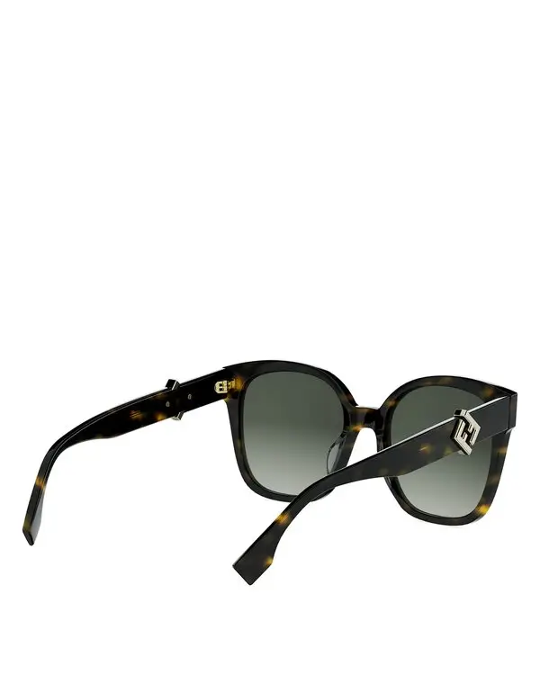 Fendi Ff Diamonds Square Sunglasses, 55mm
