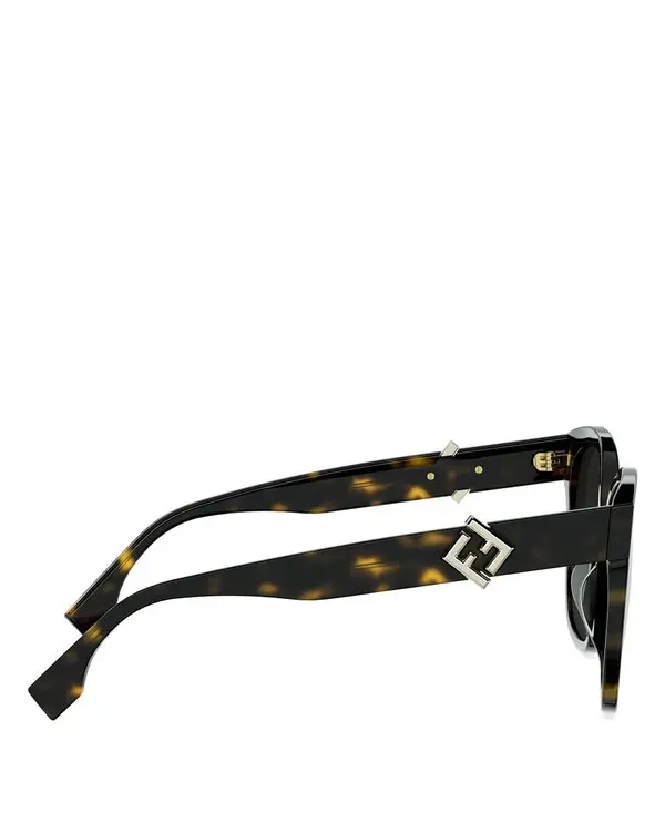 Fendi Ff Diamonds Square Sunglasses, 55mm