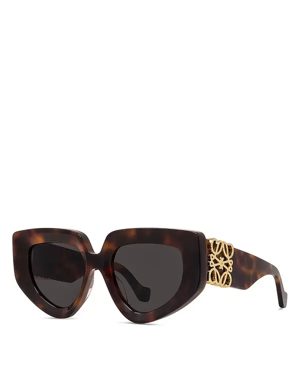 Loewe Anagram Geometric Sunglasses, 51mm
