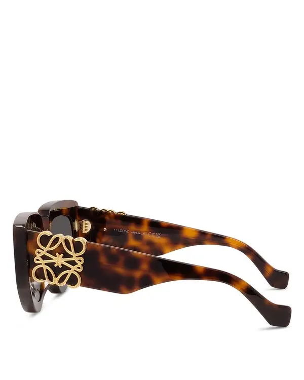 Loewe Anagram Geometric Sunglasses, 51mm