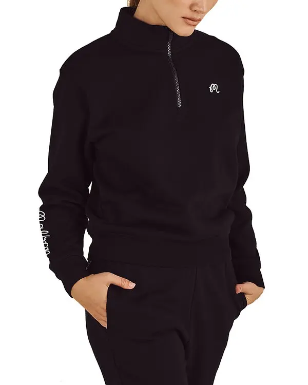 MALBON Cotton Half-zip Sweatshirt