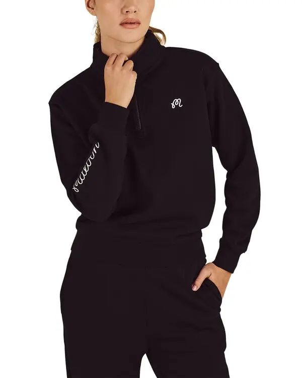 MALBON Cotton Half-zip Sweatshirt