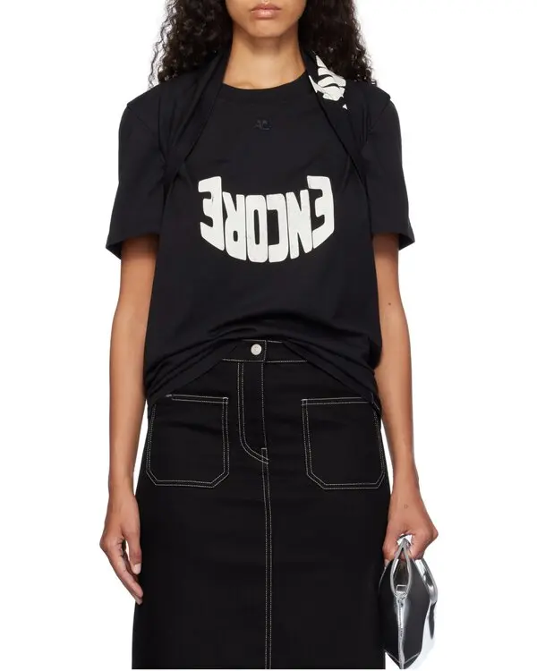 COURREGES Graphic Print T-shirt