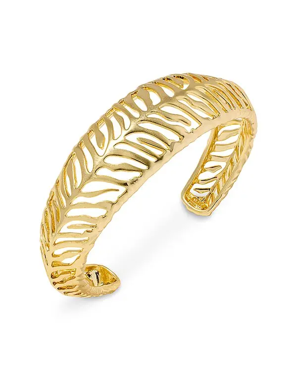 Kendra Scott Mikki Tiger Stripe Openwork Cuff Bracelet - Gold