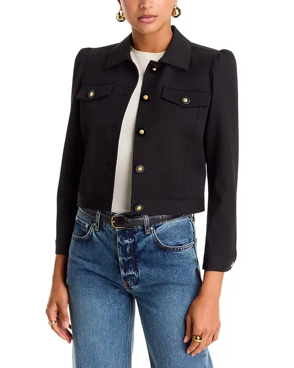 L'Agence Kasey Bracelet Sleeve Jacket - Black