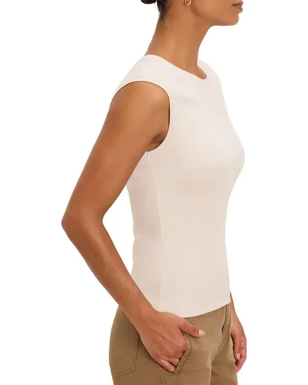 NIC+ZOE Perfect Knit Rib Growover Tank - Coconut