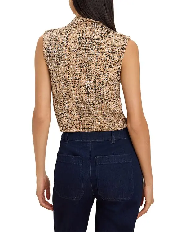 NIC+ZOE Printed Tweed Knit Tank