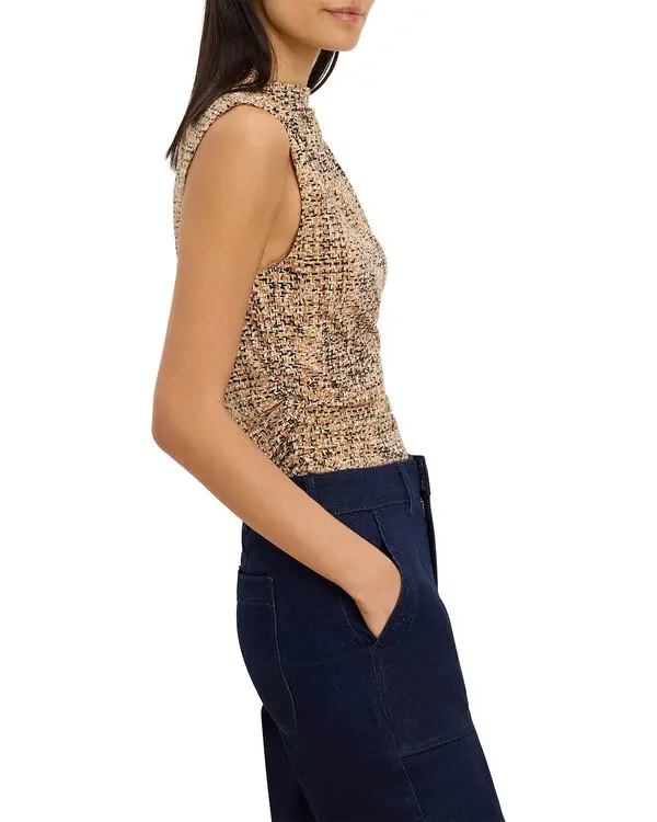 NIC+ZOE Printed Tweed Knit Tank