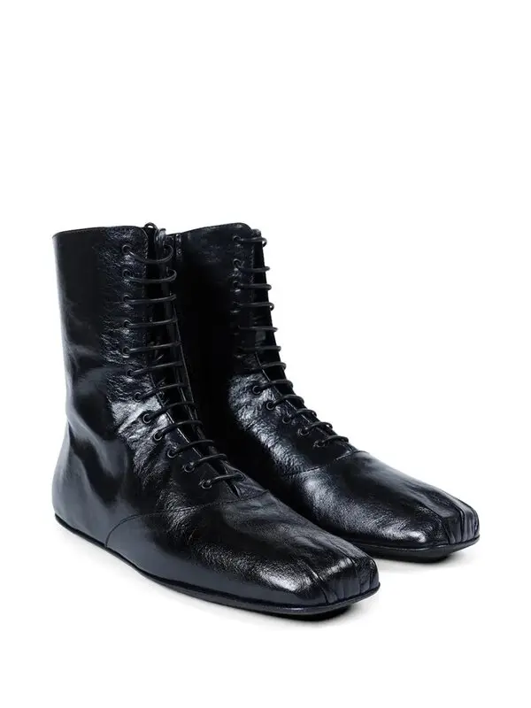 ANN DEMEULEMEESTER Leather Lace-up Boots