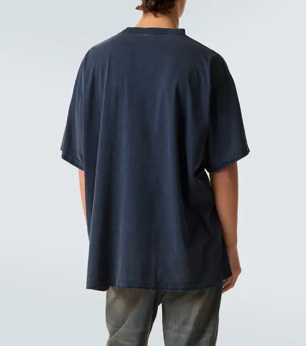 Balenciaga Printed Cotton Jersey T-shirt