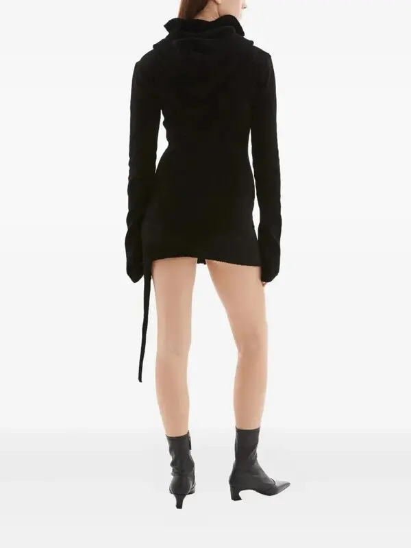 Ottolinger Hooded Zip-front Mini Dress