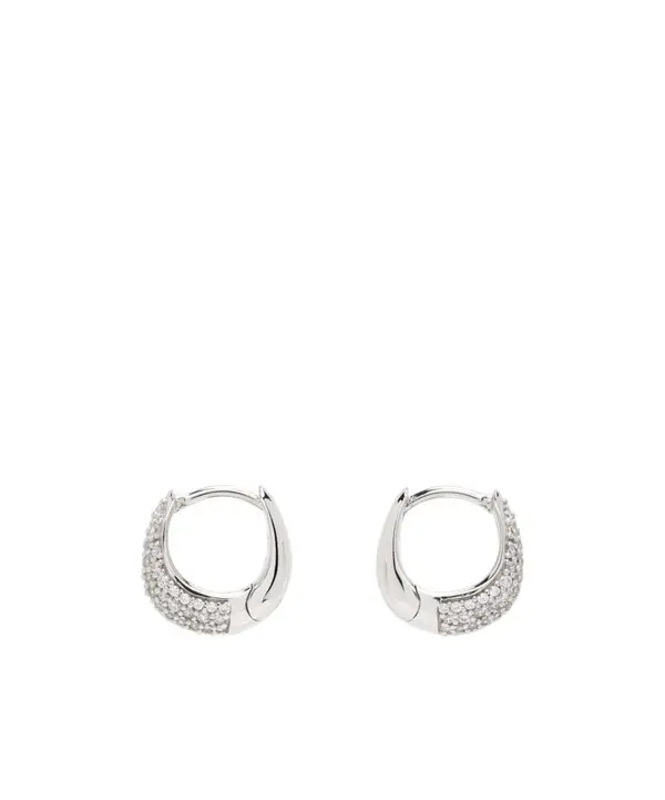 Tom Wood Ice Huggies Pave Earrings