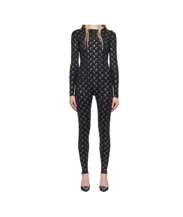 MARINE SERRE Moon-pattern Jersey Jumpsuit