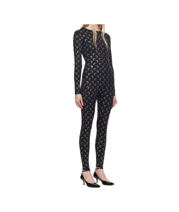 MARINE SERRE Moon-pattern Jersey Jumpsuit