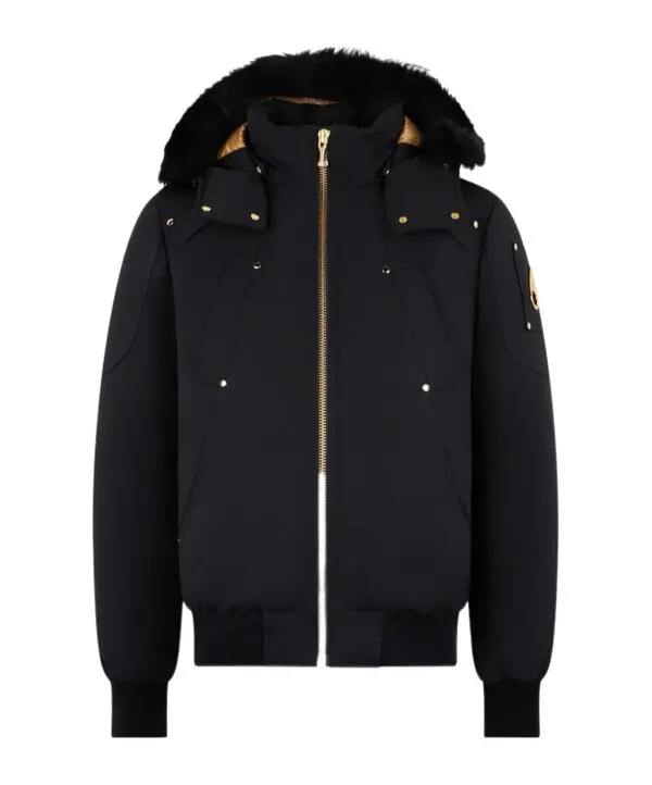 Moose Knuckles Gold Series Ballistic Bomber Jacket - Black/black