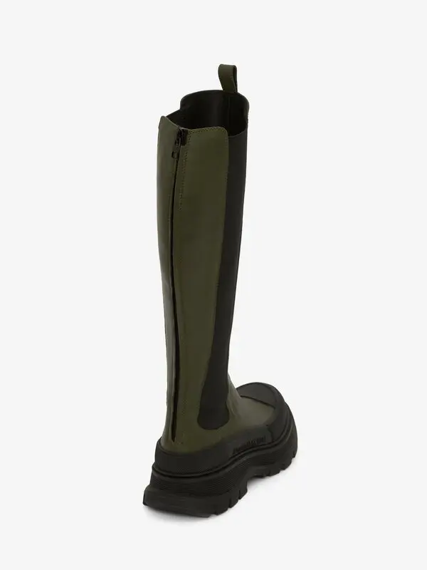 Alexander McQueen Tread Slick Knee High Boots