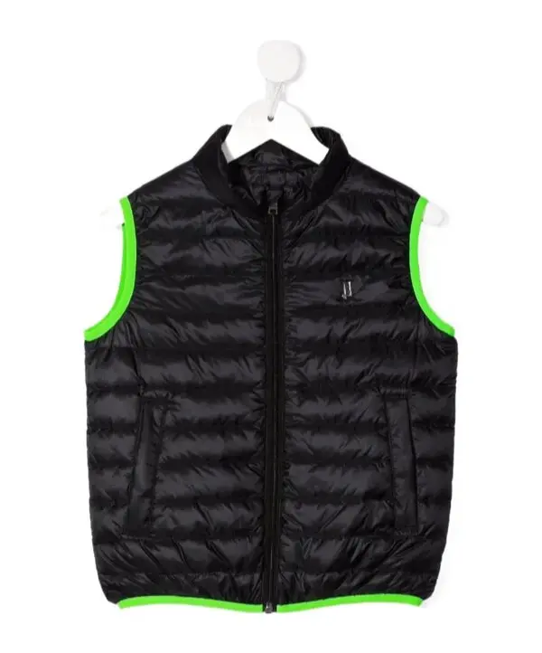 Herno Padded Contrasting-trim Gilet - Black