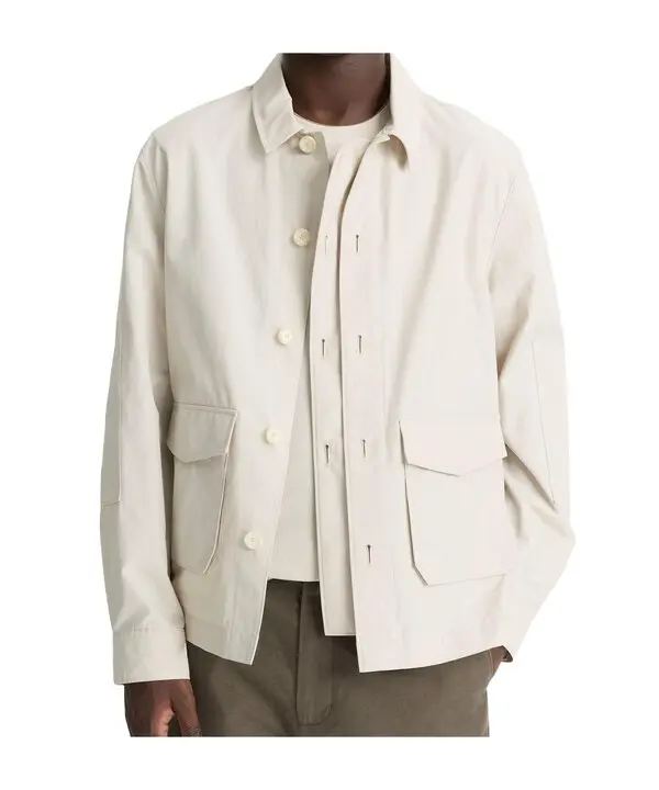 Vince Button-up Jacket With Classic Collar