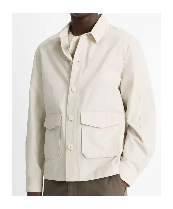 Vince Button-up Jacket With Classic Collar