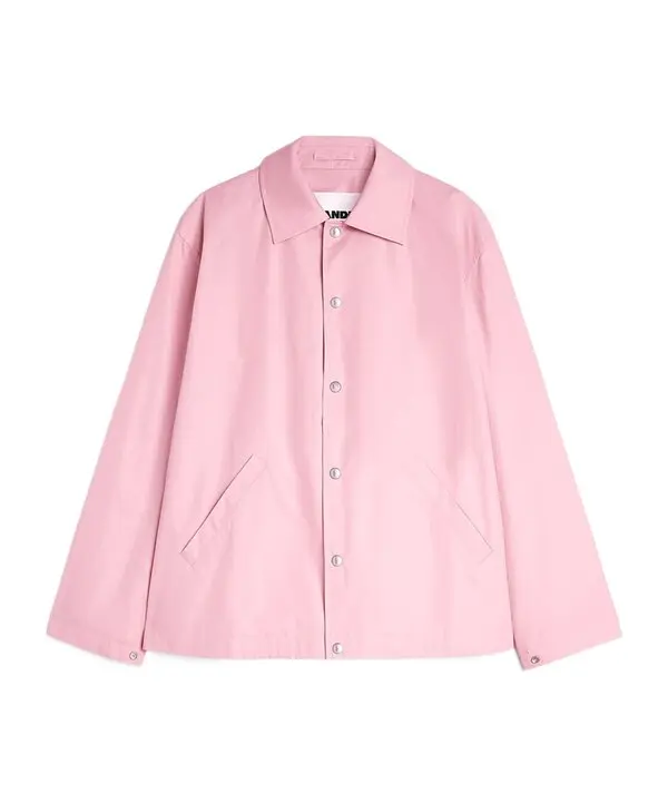 JIL SANDER Button Logo Shirt Jacket