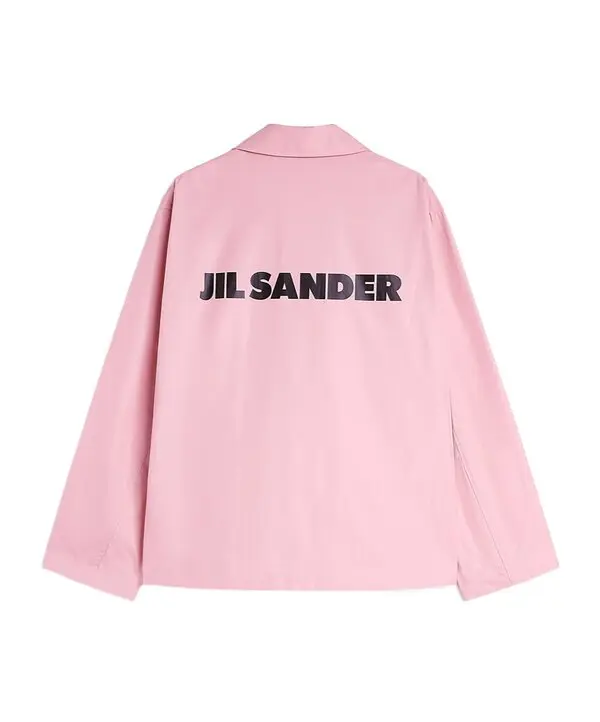 JIL SANDER Button Logo Shirt Jacket