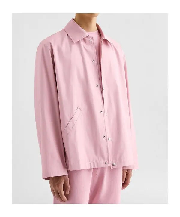 JIL SANDER Button Logo Shirt Jacket