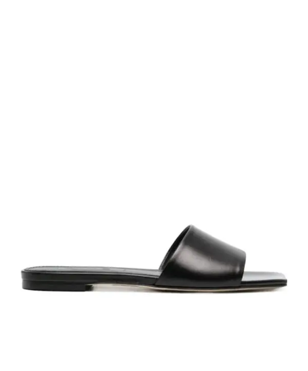 AeydĒ Anna Leather Sandals - Black