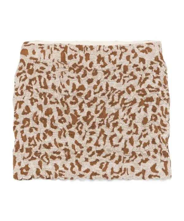 Nanushka Column Mini Skirt - Nude
