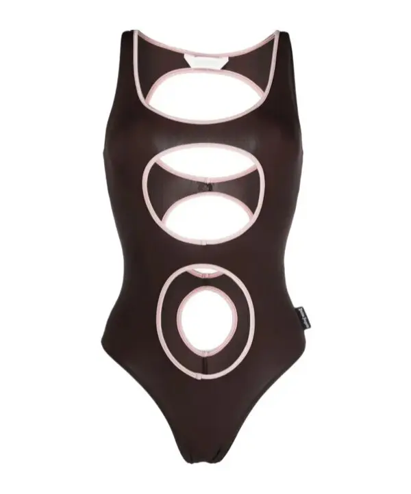 Palm Angels Cut-out Swimsuit - Black