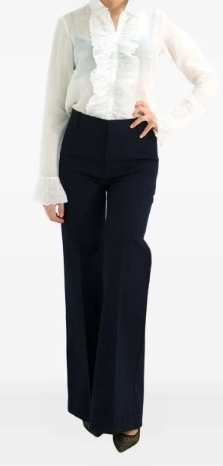 FRAME Embroidered Ruffled Shirt